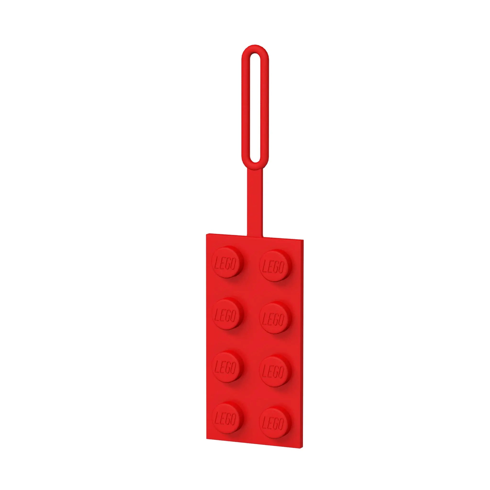 LEGO® Silicone Bag Tag - 2x4 Red (52002) | Santoki