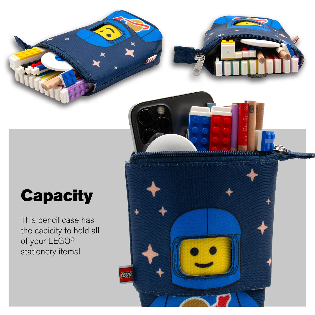 LEGO Minifigures Pop Up Pencil Case - Blue Spaceman (53389) – Santoki