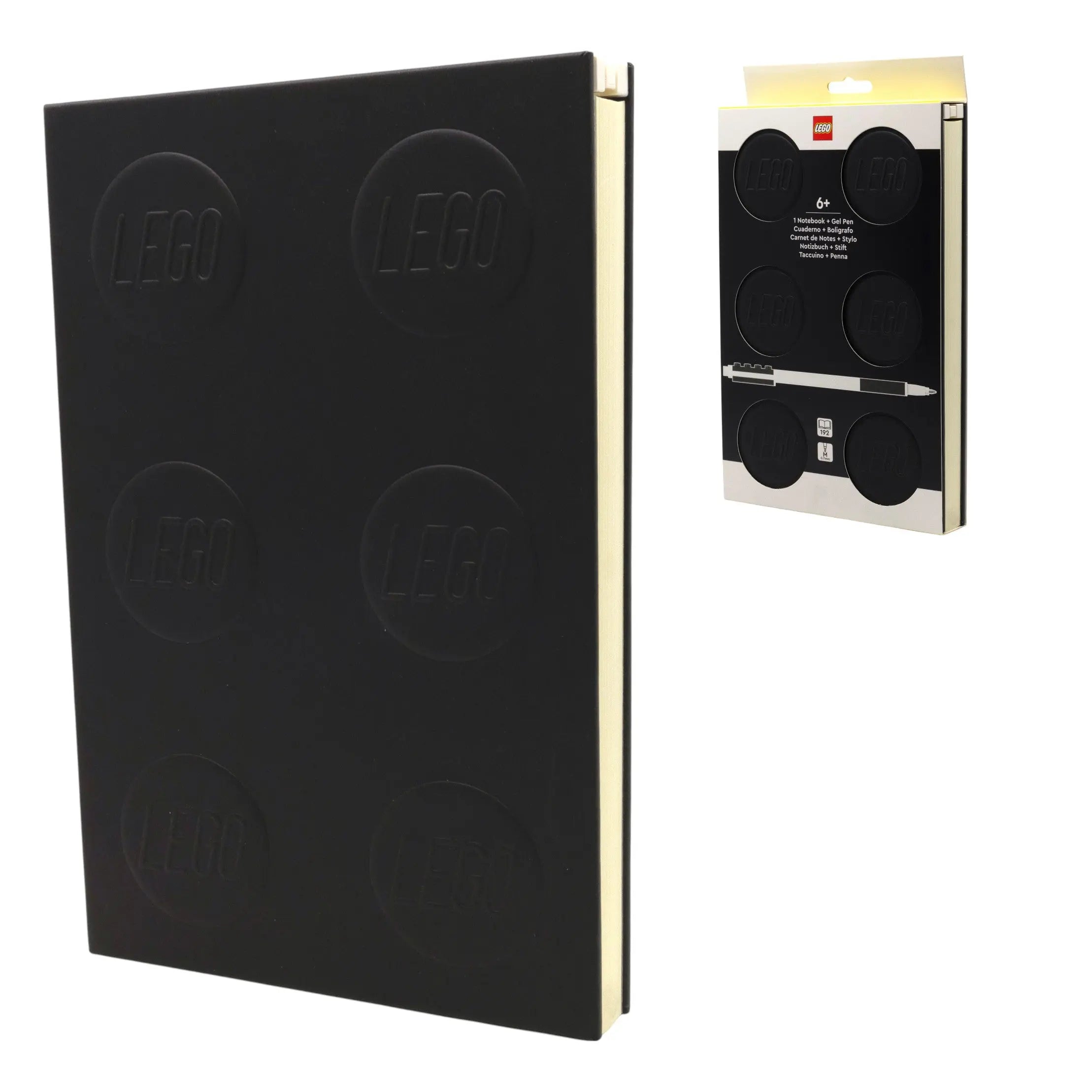 LEGO® Locking Notebook with Gel Pen 2x3 Black (53698) | Santoki